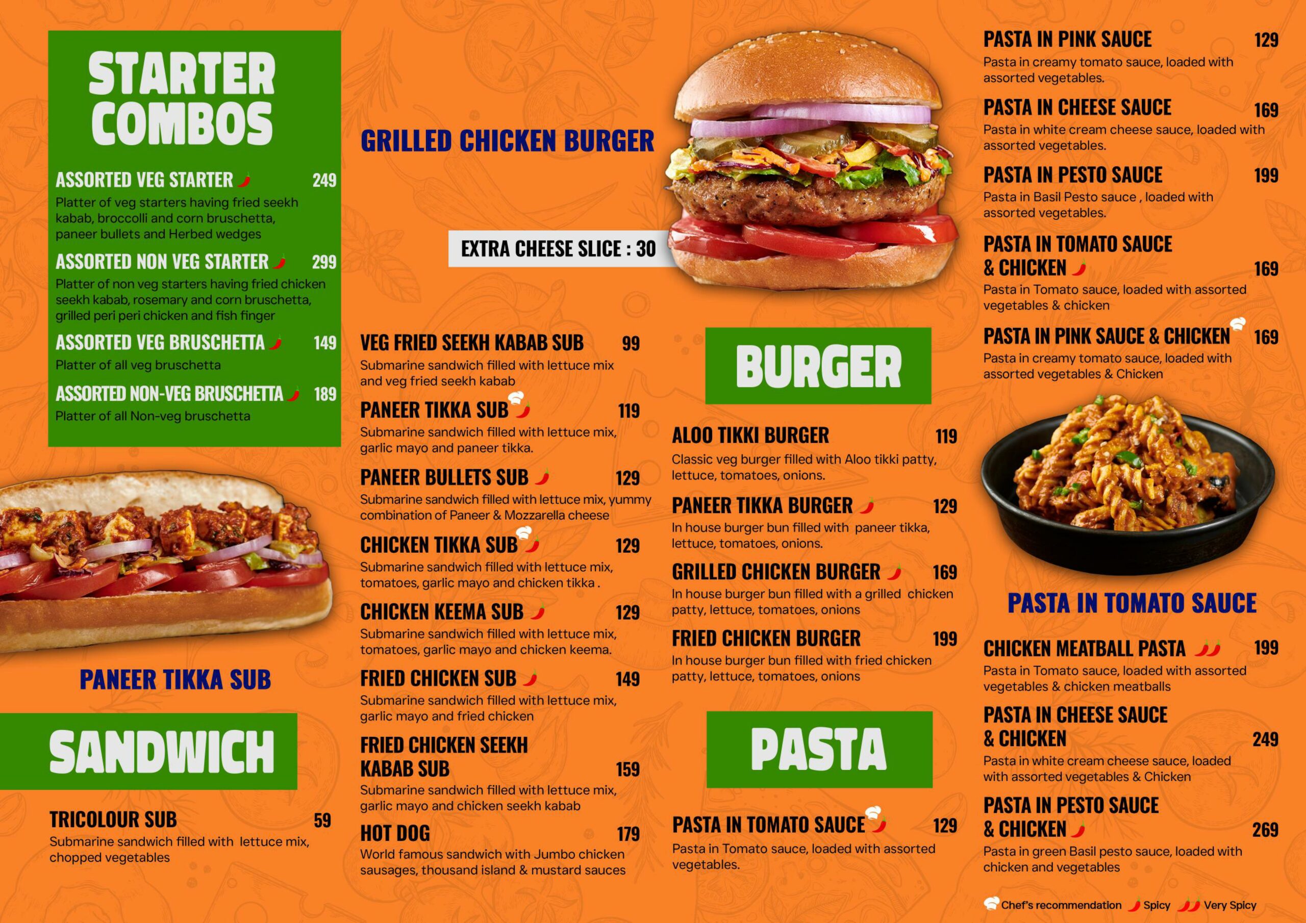 QR Menu Dine-In Chicken - ONESTA
